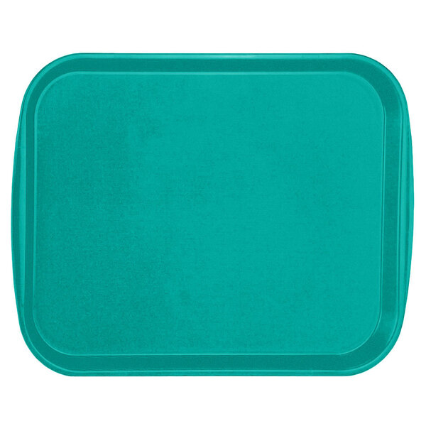 Vollrath 1418-33 Traex® 14" x 18" Teal Rectangular Premium Plastic Fast ...