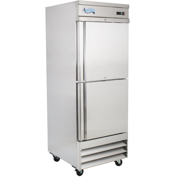 Avantco SS-1F-2-HC 29" Stainless Steel Solid Half Door Reach-In Freezer