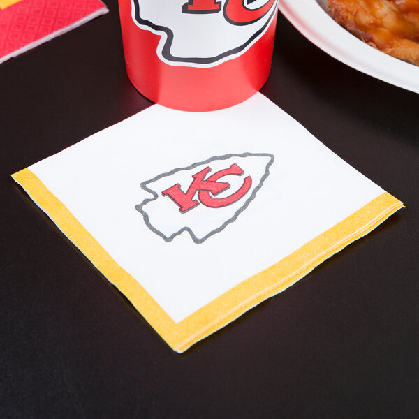 Kansas City Chiefs Beverage Napkins (192/Case)