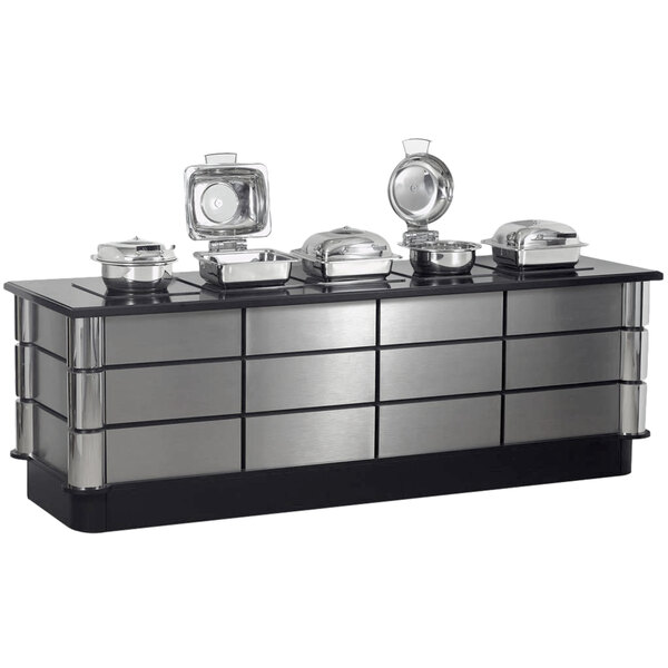 Bon Chef 50158 96" x 30" x 34" Stainless Steel Contemporary Buffet with ...