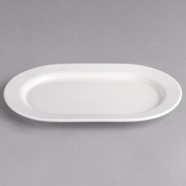 Villeroy & Boch 16-2155-3570 Easy White 8 1/4" x 6" White Porcelain ...