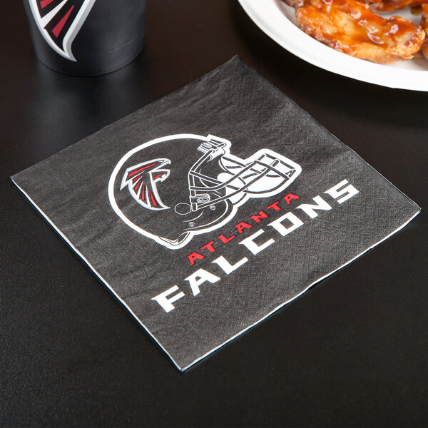 Creative Converting Atlanta Falcons 2-Ply Luncheon Napkin - 192/Case