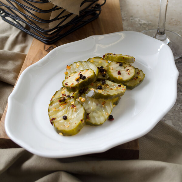 Villeroy & Boch 16-3318-3570 La Scala 9 1/2" White Porcelain Oval ...