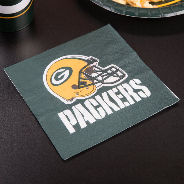 Creative Converting Green Bay Packers 2-Ply Luncheon Napkin - 192/Case