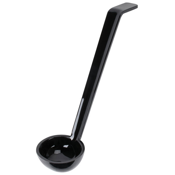 Cambro LD85110 Camwear Plastic Black 0.75 oz. Ladle - 12/Case