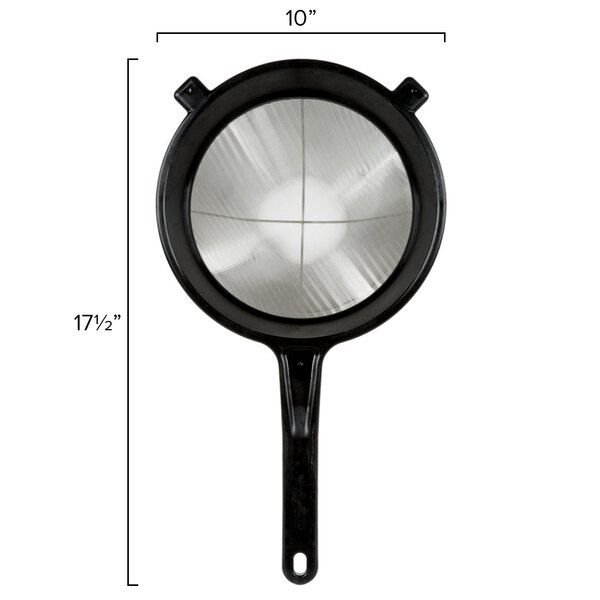 Matfer Bourgeat 017362MC 10" Exoglass Bouillon Strainer / Chinois