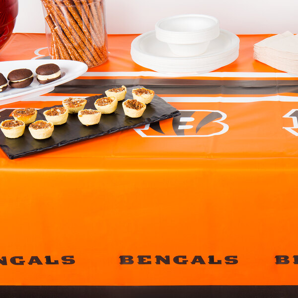 Creative Converting Cincinnati Bengals 54" x 102" Plastic Table Cover ...