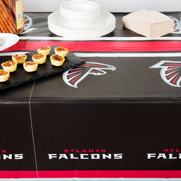 Creative Converting Atlanta Falcons 54" x 102" Plastic Table Cover - 12 ...