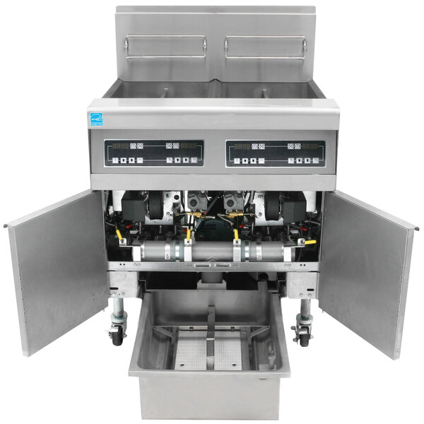 Frymaster FPPH255 Natural Gas 100 lb. 2 Unit High-Efficiency Gas Floor ...