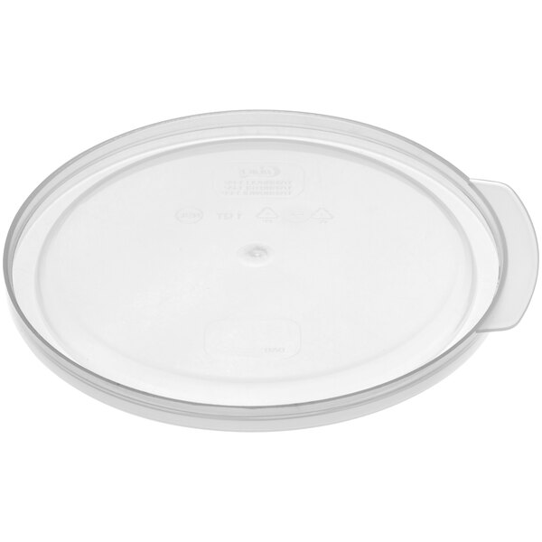 Choice 1 Qt. Translucent Round Polypropylene Food Storage Container Lid