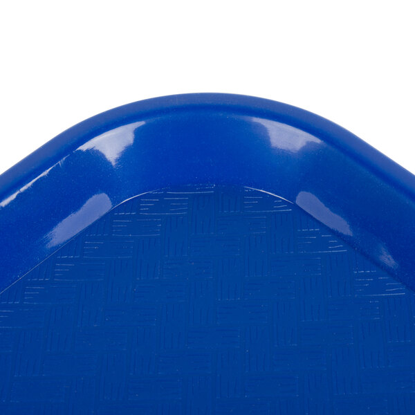 Choice 14" x 18" Blue Plastic Fast Food Tray