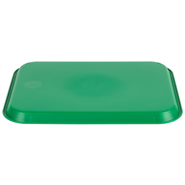 Choice 14" x 18" Green Plastic Fast Food Tray