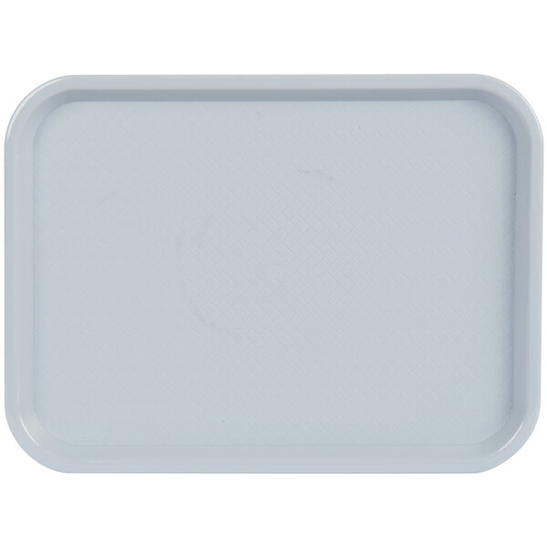 Choice 12" x 16" Gray Plastic Fast Food Tray - 24/Case