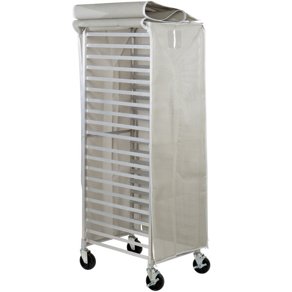 Curtron SUPRO-BM-GY Gray Supro Breathable Mesh Bun / Sheet Pan Rack ...