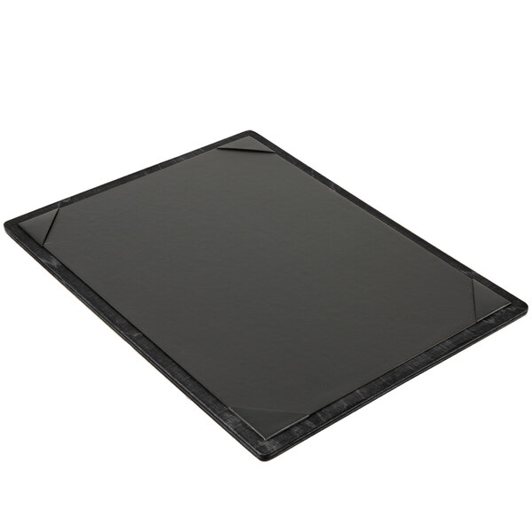 Menu Solutions WDPIX-C Black 8 1/2" x 11" Customizable Wood Menu Board ...