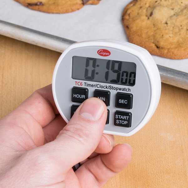 Cooper-Atkins Kitchen Timer with Clock & Stopwatch