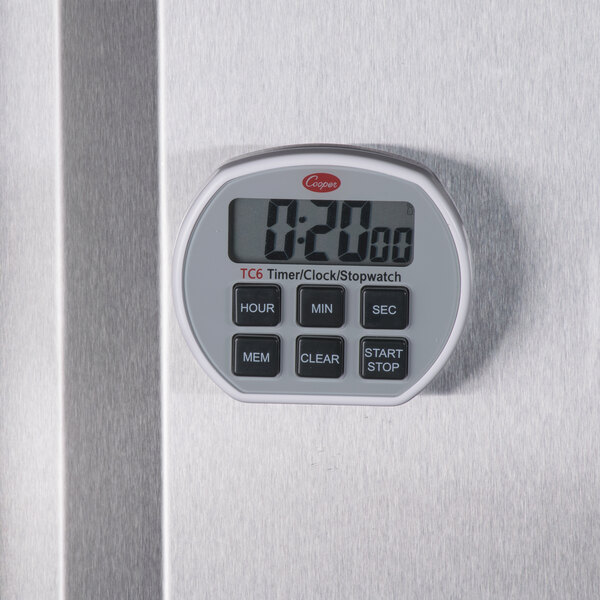 Cooper-Atkins Kitchen Timer with Clock & Stopwatch