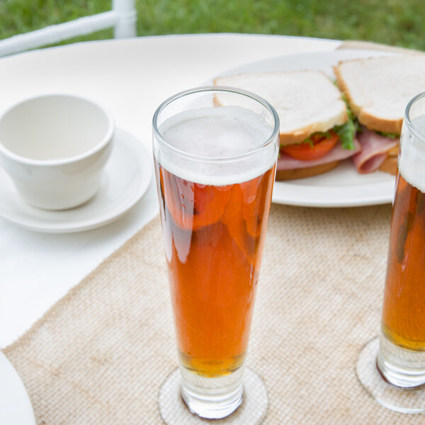 Libbey 3828 Catalina 12 oz. Customizable Footed Pilsner Glass - 24/Case