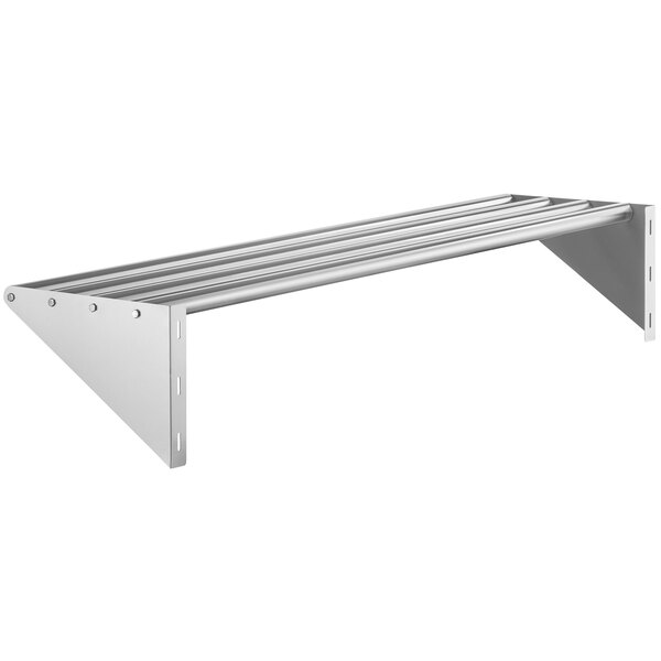 Regency 16" x 60" Stainless Steel Tubular Wall Mounted Shelf