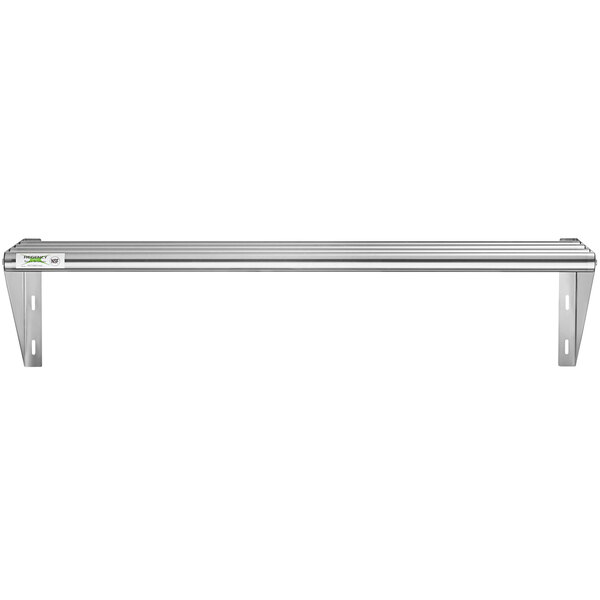Regency 16" x 48" Stainless Steel Tubular Wall Mounted Shelf