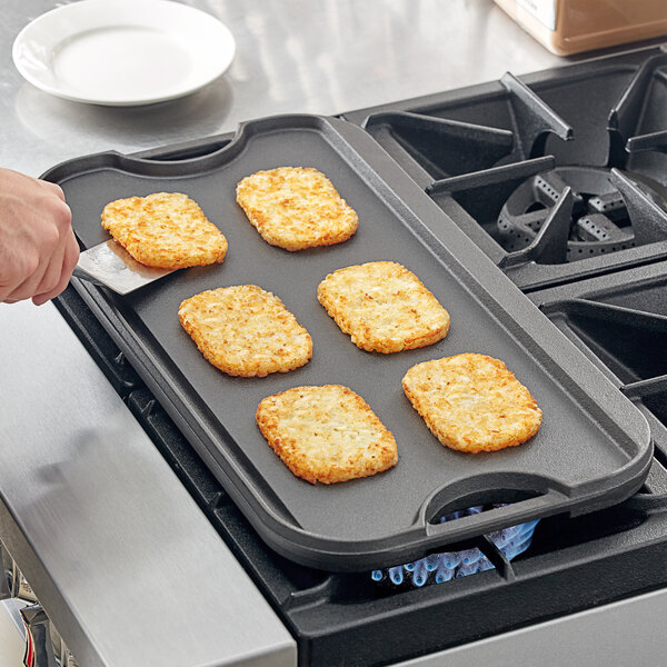 Cast Iron Reversible Griddle (Pre-Seasoned, 21" x 11")