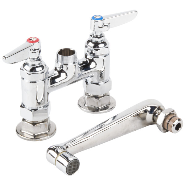 T&S B-2501 Deck Mounted Faucet with 6" Cast Swivel Nozzle, 4 ...