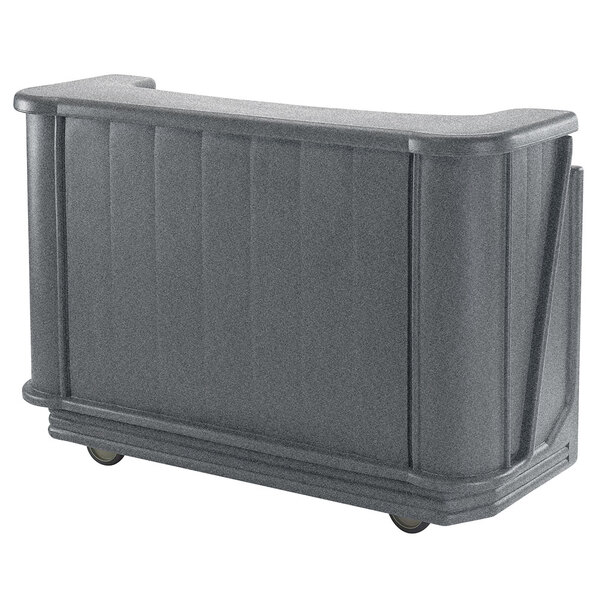 Cambro BAR650PMT191 Granite Gray Cambar® 67" Portable Bar with 7-Bottle ...