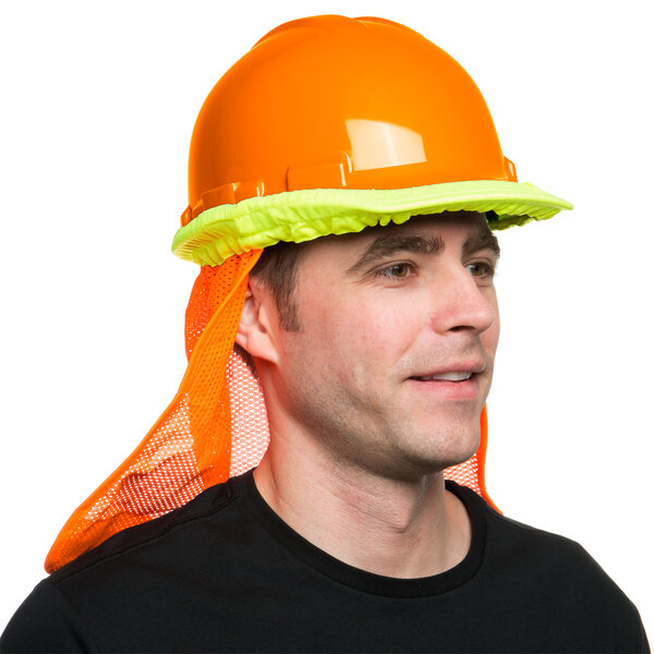 Cordova Duo Safety Orange Cap Style Hard Hat with 6-Point Ratchet ...