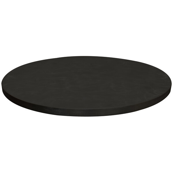 Tablecraft CWALC3RSATBK 30" Round Translucent Black Random Swirl ...