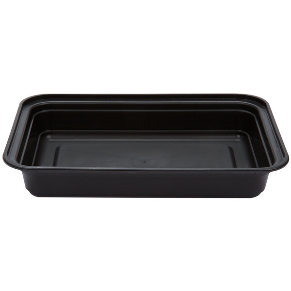 Pactiv Newspring NC868B 28 oz. Black 6" x 8 1/2" x 1 1/2" VERSAtainer ...