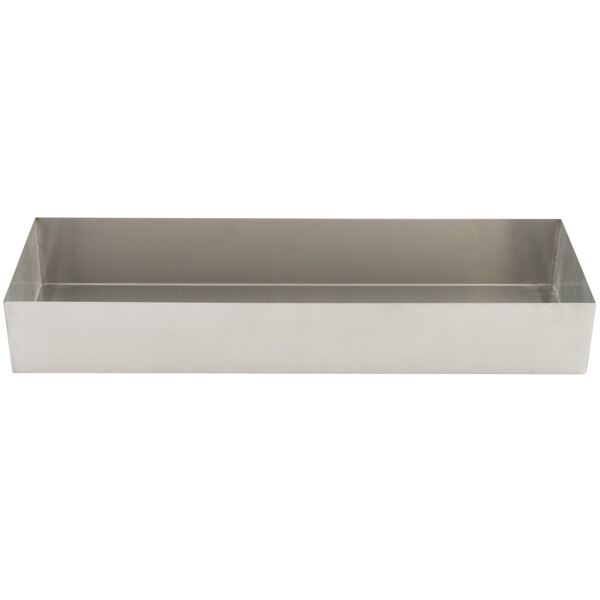 Tablecraft SS4017 6 Qt. 18-8 Stainless Steel Straight Sided Rectangular ...