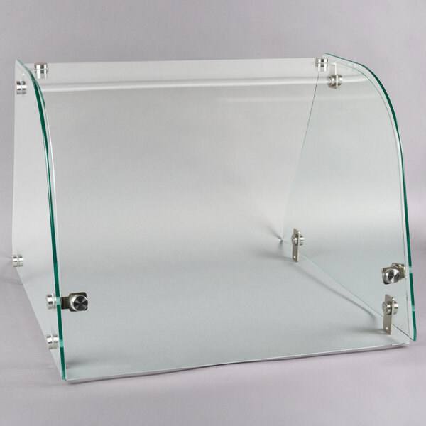 Avantco SNZGD4C Curved Glass Sneeze Guard - 26"