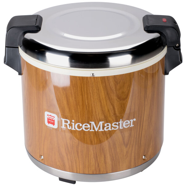Town 56918 92 Cup Commercial Rice Warmer with Woodgrain Finish - 120V