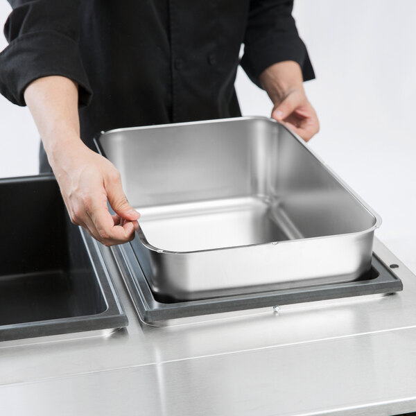 Choice Full Size 6" Deep Stainless Steel Steam Table Spillage Pan - 24 ...