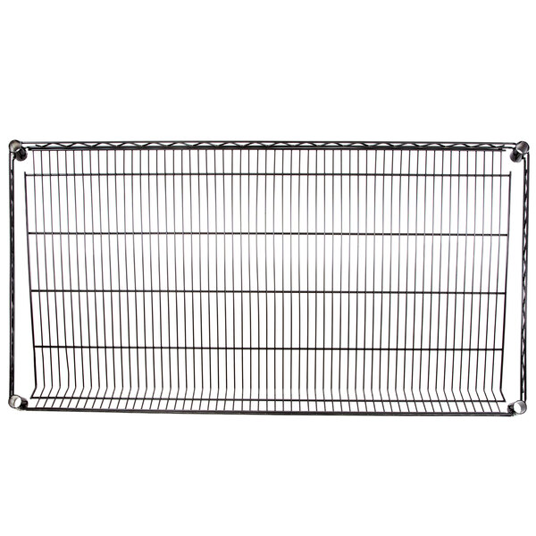 Regency 24" x 48" NSF Black Epoxy Slanted Wire Shelf