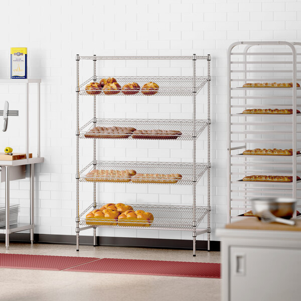 Regency Slanted Wire Shelving, 18" x 48"