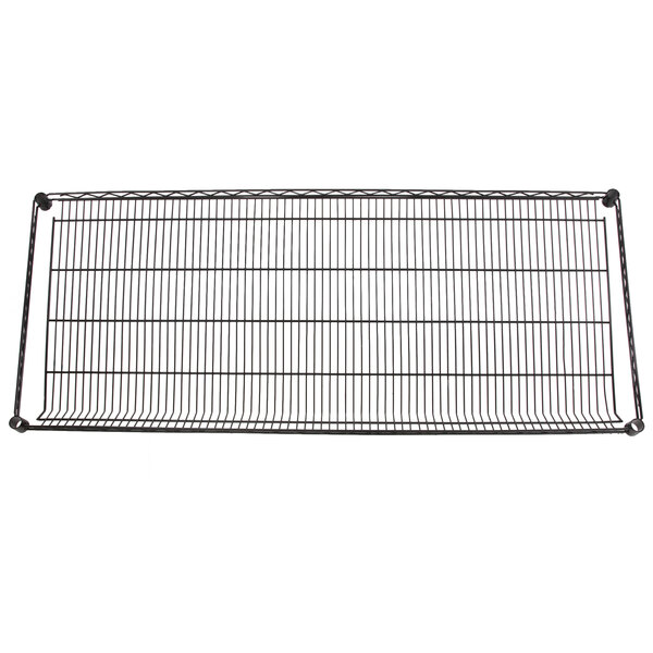 Regency 24" x 60" NSF Black Epoxy Slanted Wire Shelf