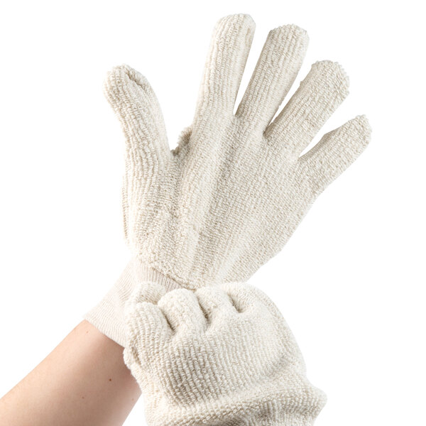 Cordova Loop-Out Natural 24-Ounce Terry Work Gloves - Large - 12/Pack