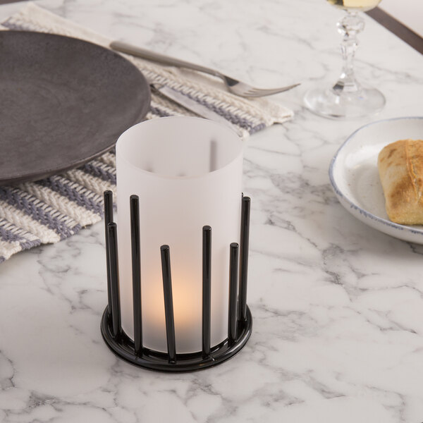 Sterno 85304 Table Lamp Frost Cylinder Globe