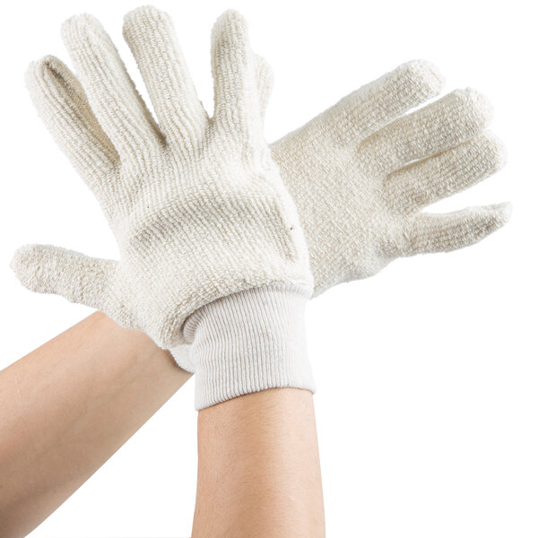 Cordova Premium Loop-Out Beige 24-Ounce Cotton Work Gloves - Large - 12 ...