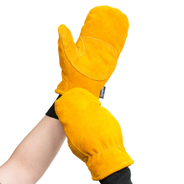 Cordova Freeze Beater Russet Premium Split Leather Double Palm Mittens ...