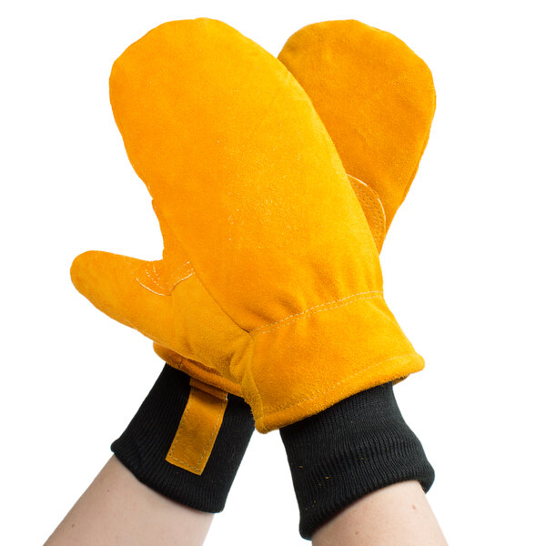 Cordova Freeze Beater Russet Premium Split Leather Double Palm Mittens ...