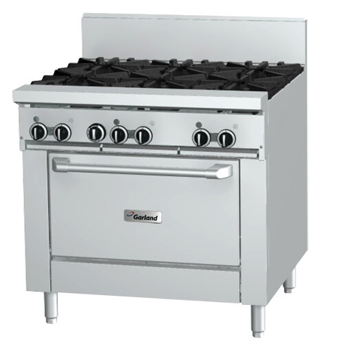 Garland GFE36-6R Natural Gas 6 Burner 36" Range with Flame Failure ...