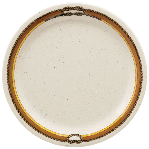 GET NP-6-RD 6 1/2" Diamond Rodeo Narrow Rim Plate - 48/Case