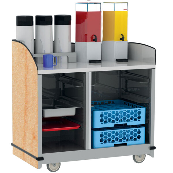 Lakeside 8708HRM Stainless Steel Full-Service Hydration Cart with ...