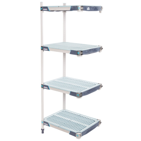 Metro AX316GX3 MetroMax i 4-Shelf Polymer Add-On Shelving Kit - 18" x ...