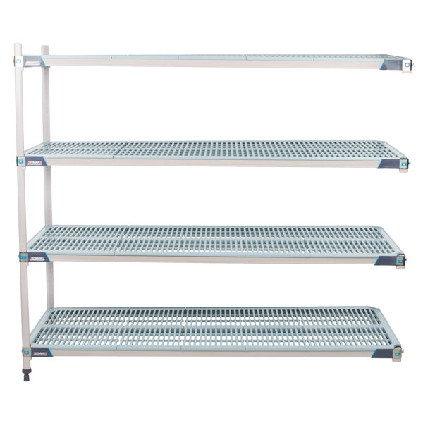 Metro AX576GX3 MetroMax i 4-Shelf Polymer Add-On Shelving Kit - 24" x ...