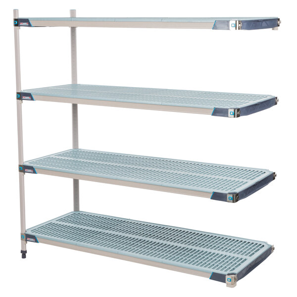 Metro AX566GX3 MetroMax i 4-Shelf Polymer Add-On Shelving Kit - 24" x ...