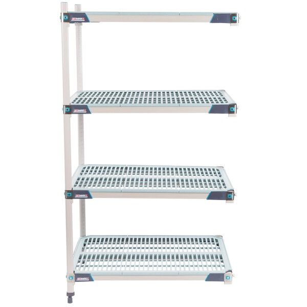 Metro AX516GX3 MetroMax i 4-Shelf Polymer Add-On Shelving Kit - 24" x ...