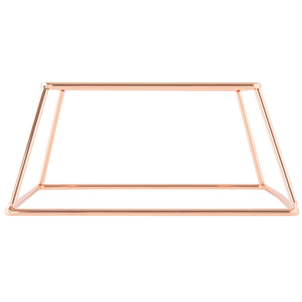 Choice 4" Square Rose Gold Metal Display Stand